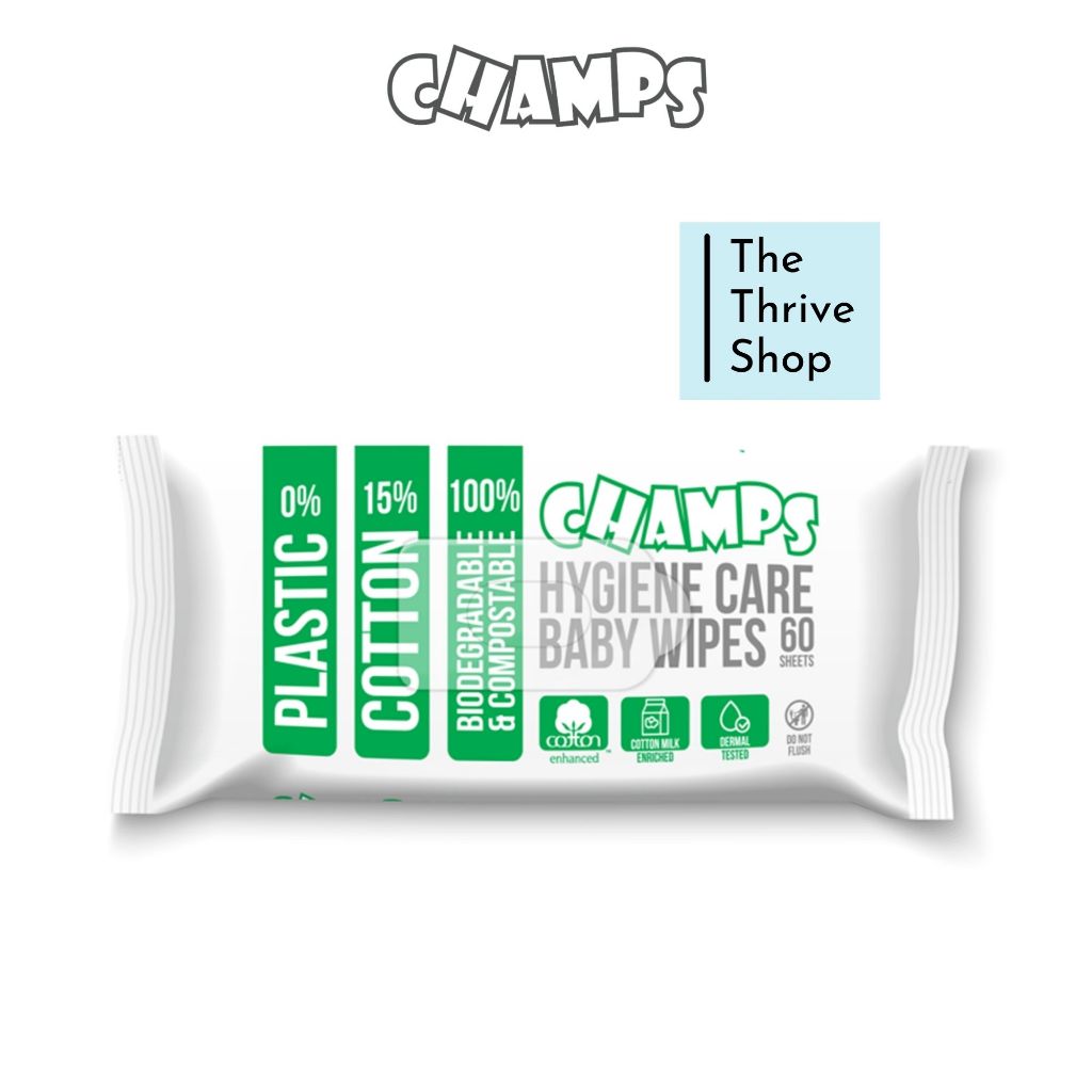 TTS - Champs Hygiene Care Baby Wipes (Infused with Cotton Milk, Jeju ...