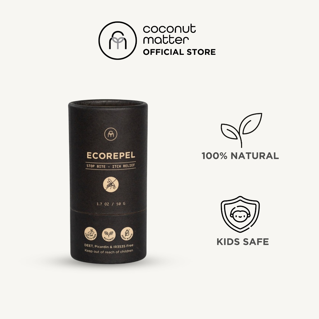 Coconut Matter ECOREPEL Insect Repellent - DEET-Free, Vegan, Kid-Safe ...