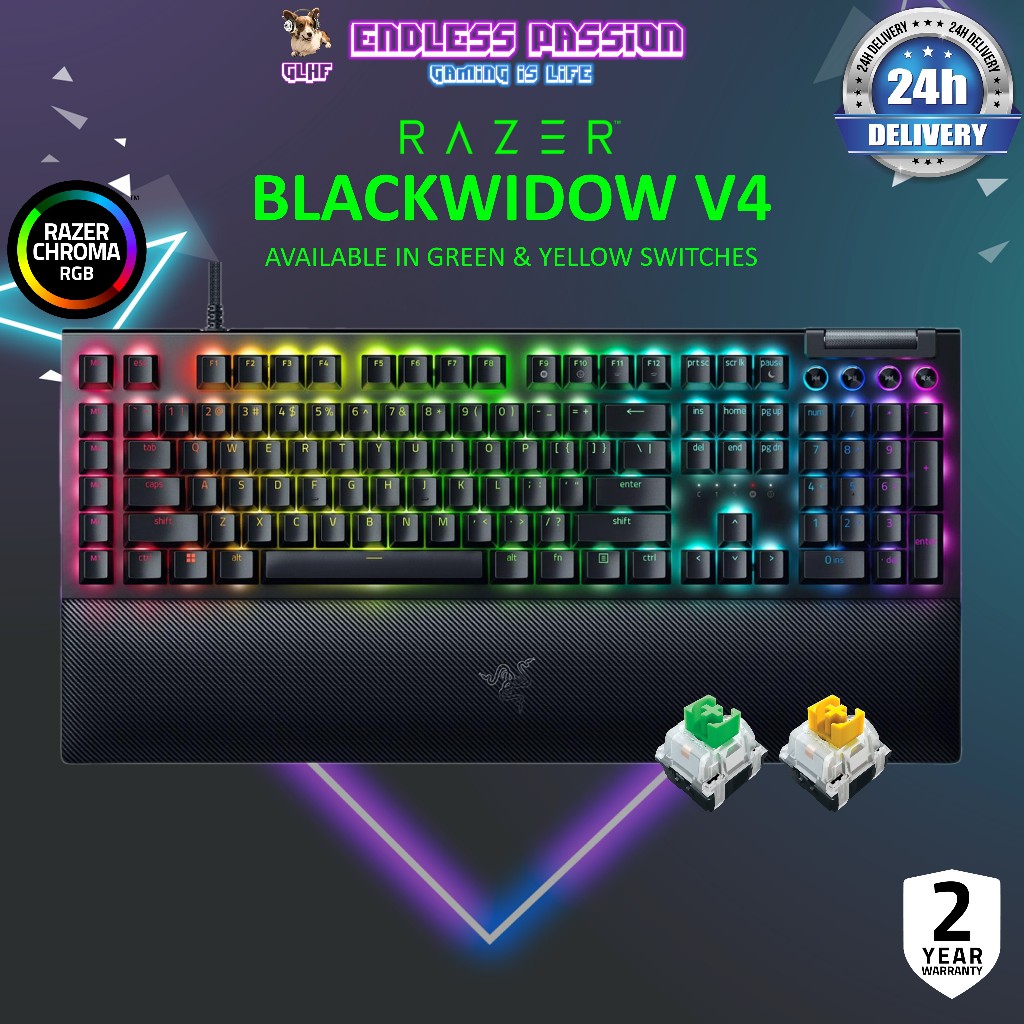 Razer Blackwidow V4 Wired Mechanical Gaming Keyboard | Shopee Singapore