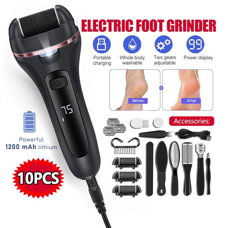 【SG STOCK】 Portable Electric Callus Remover Foot Grinder Electric ...