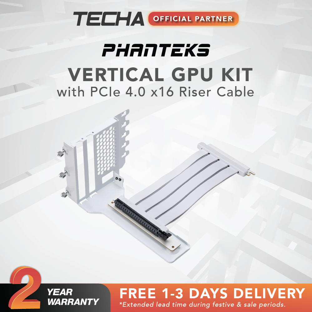 Phanteks Vertical GPU bracket with PCIe 4.0 x16 Riser Cable | Shopee ...
