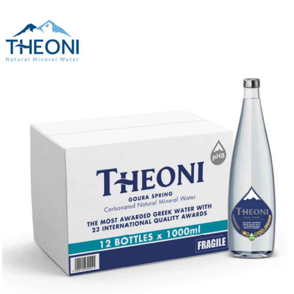 Theoni Greece Natural Mineral Spring Carbonated Water PH8 Sparkling ...