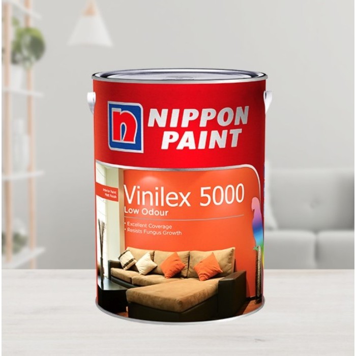 Nippon Paint Vinilex 5000 - Base 1 - Swansdown 5075 | Shopee Singapore