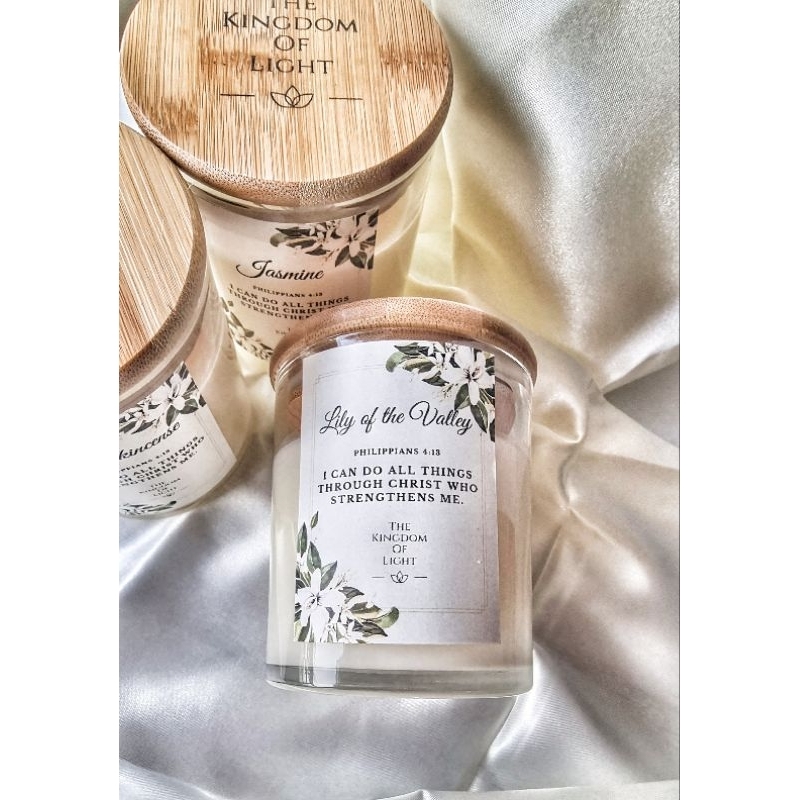 Handmade scented candles with Beautiful Scripture 320g | Shopee Singapore