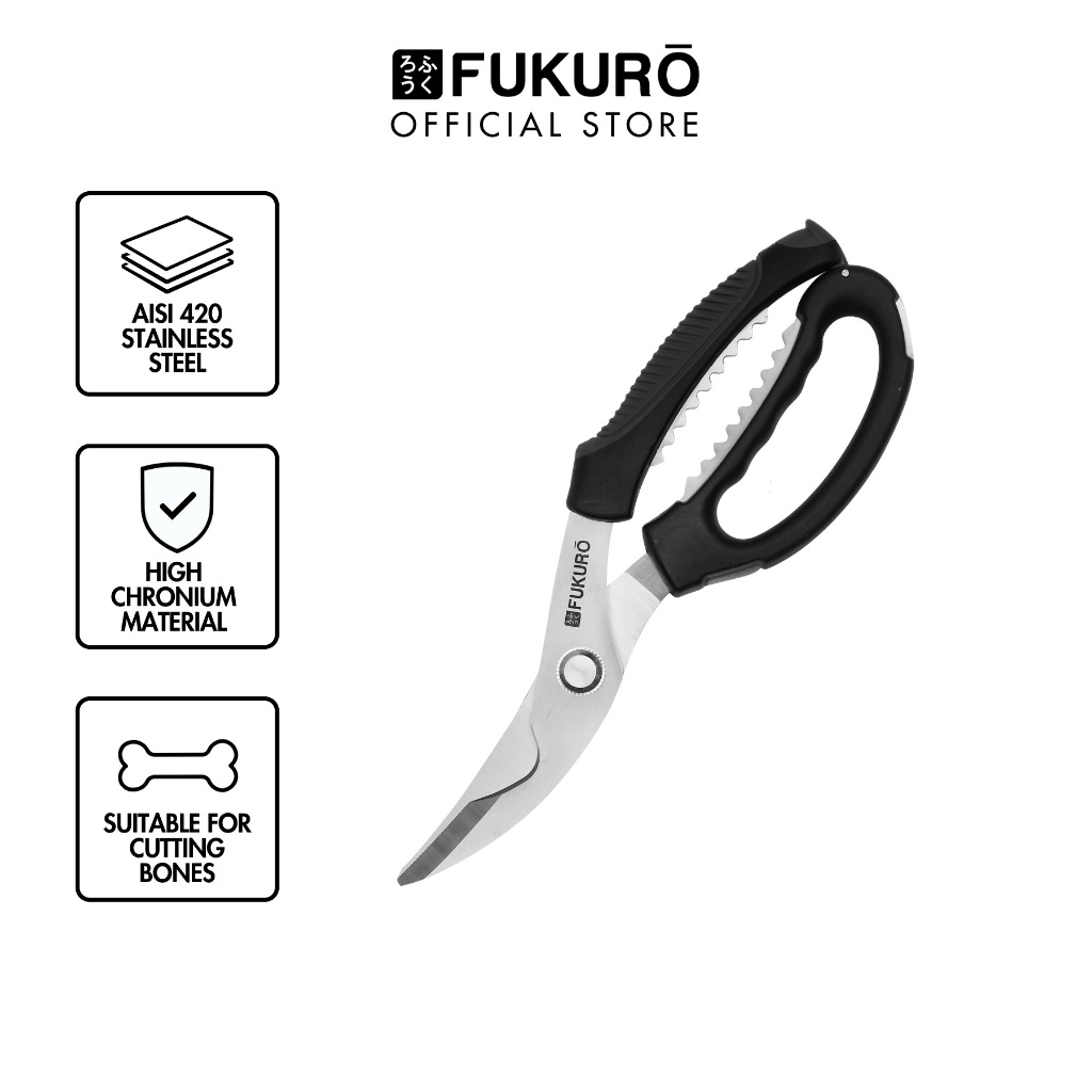Fukuro Chicken Bone Scissor / Multi-purpose Scissors, Kitchen Utensils ...