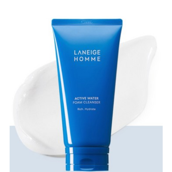 [LANEIGE]Homme Active Water Foam Cleanser(150ml)|Korean Men’s Facial ...