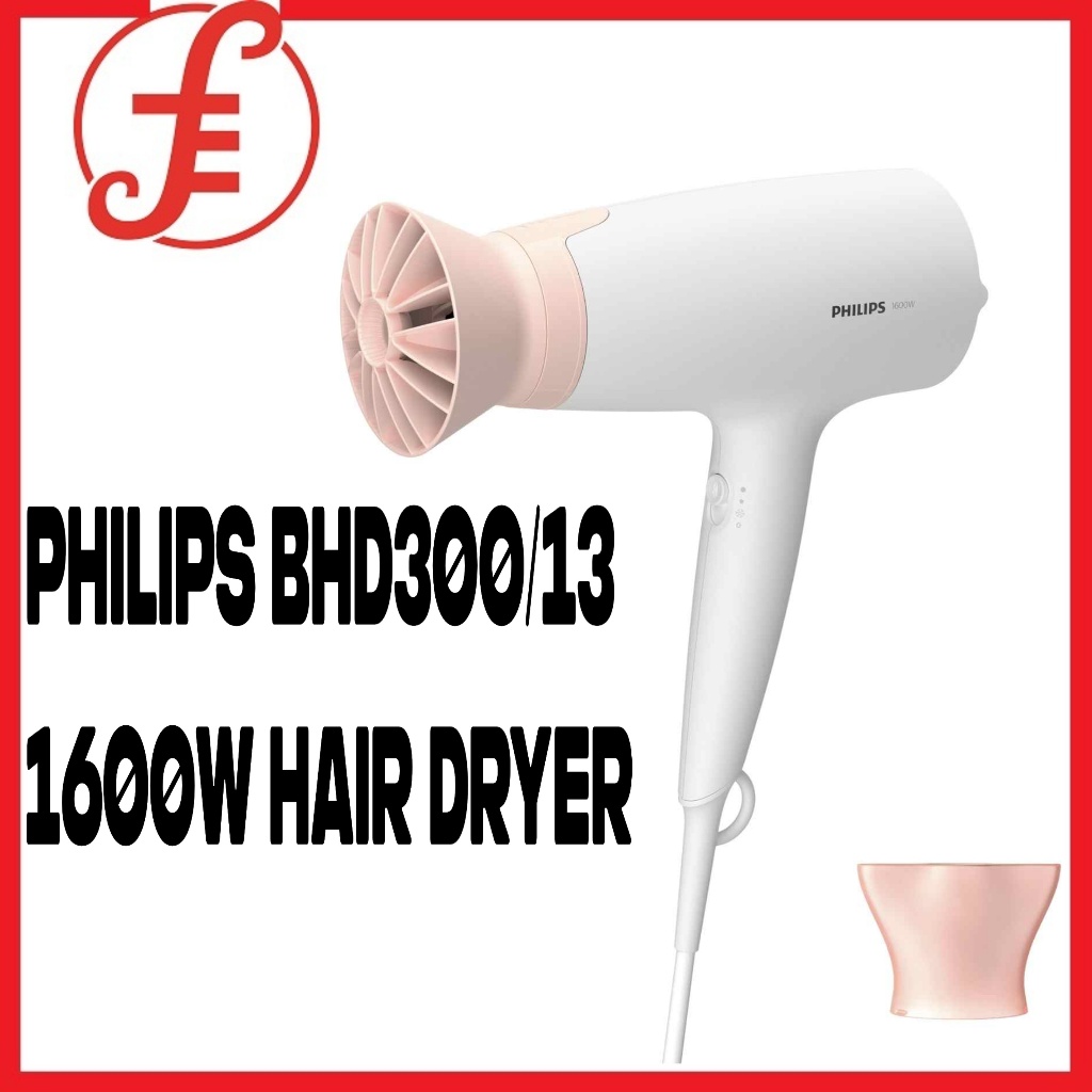 PHILIPS BHD300/13 1600W Thermo Protect Hair Dryer | Shopee Singapore