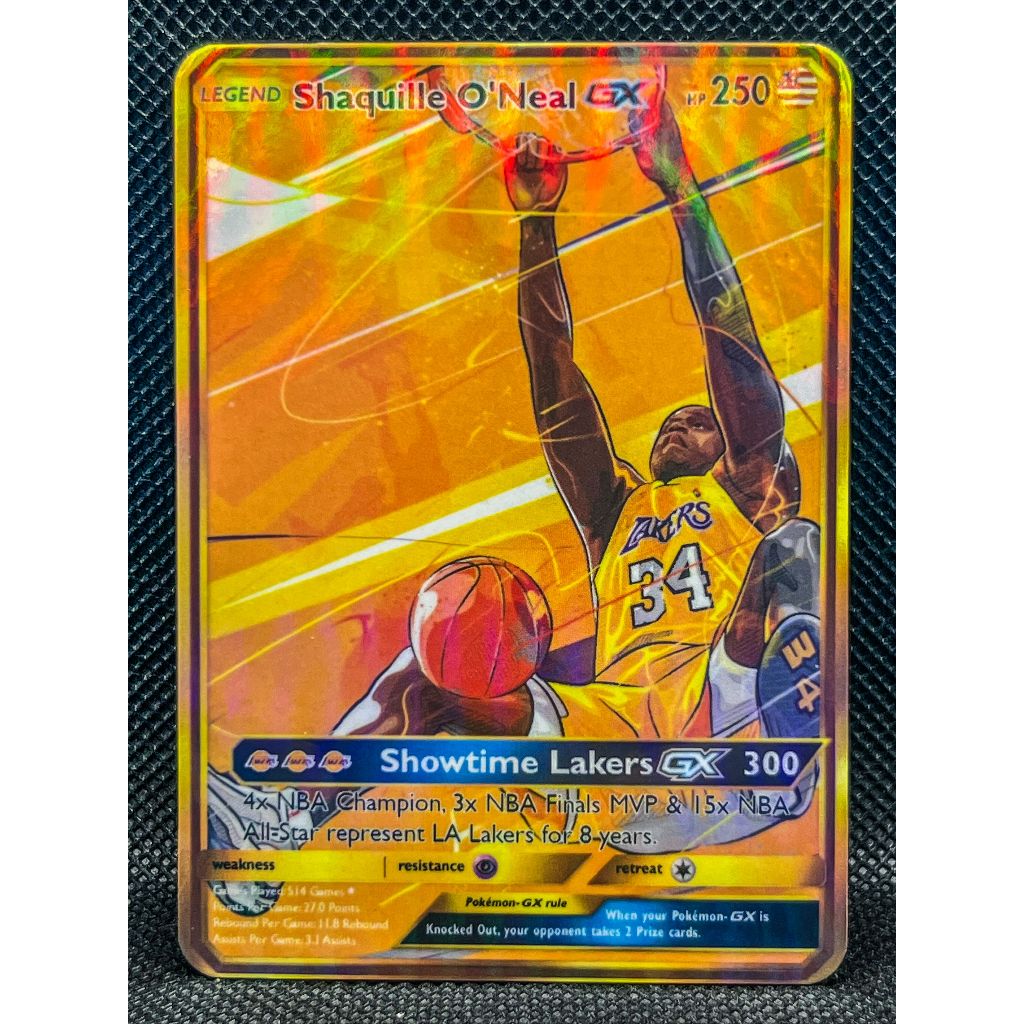 NBA Basketball: Shaquille O'Neal GX Pokemon Card (Legend) | Shopee ...