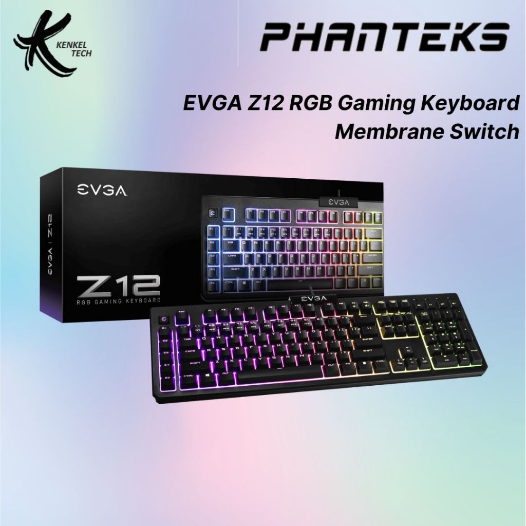 EVGA Z12 RGB Mechanical Gaming Keyboard Membrane Switch | Shopee Singapore