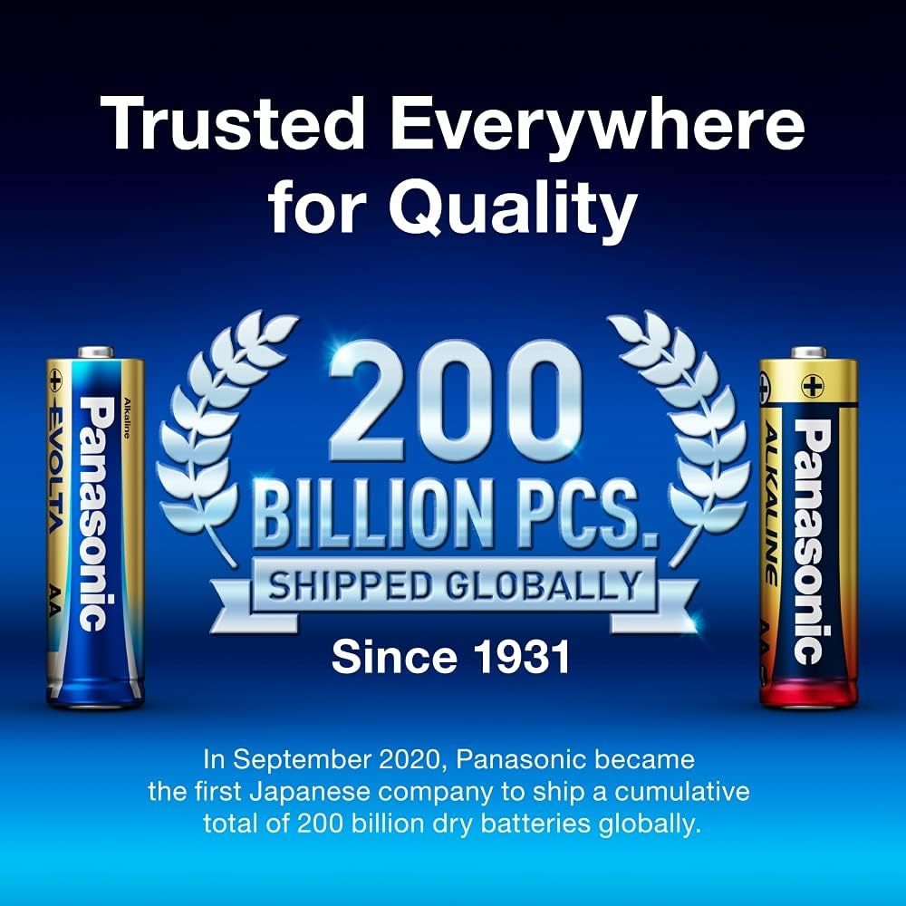 4 x Panasonic Evolta AA AAA Batteries - Long lasting Premium Alkaline 1.5v | Shopee Singapore