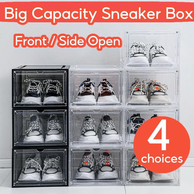 Front / Side Door Big Capacity AJ Magnetic Stackable Shoes Sneakers ...