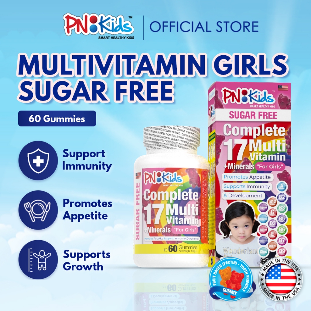 Principle Nutrition PNKids Sugar Free Multivitamins For Girls | 60S ...