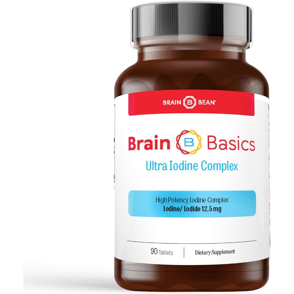Brain Basics Ultra Iodine Complex Supplement 90 Tablets Thyroid Support ...