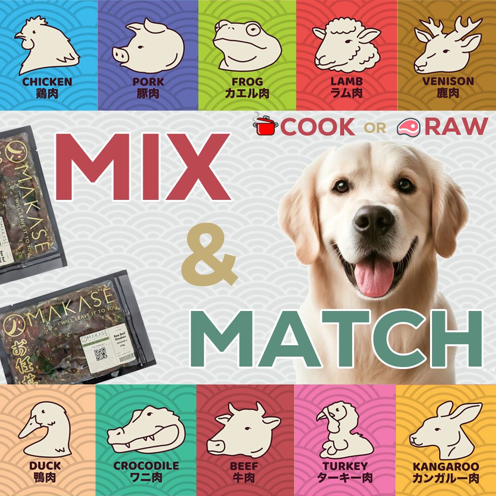 Omakase Fresh Frozen Dog Food - Cooked (Sous Vide) & Raw Dog Food [Mix ...