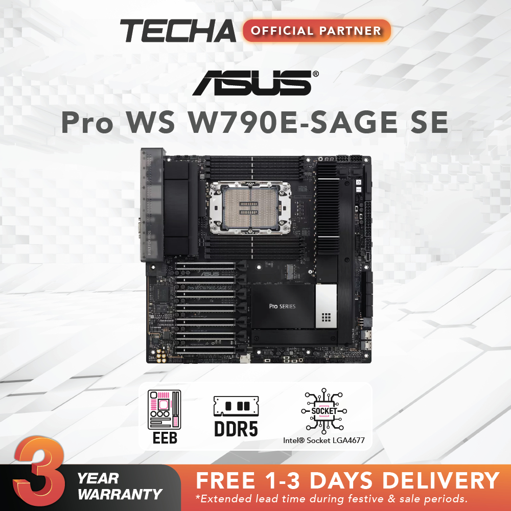 ASUS PRO WS W790E-SAGE SE | LGA 4677 | DDR5 | EEB | Workstation ...