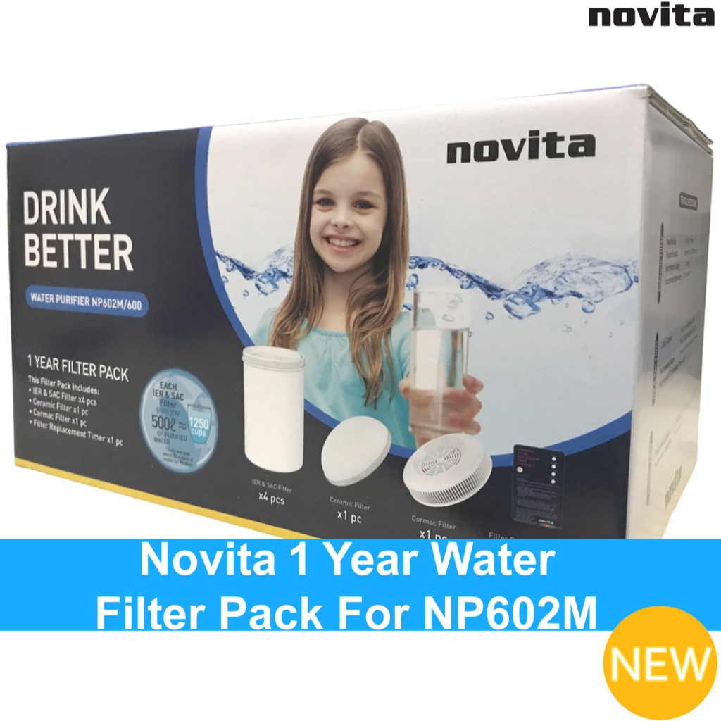 [Water Filter] Novita Filter Set For NP602M (12 Months Pack) | Shopee ...