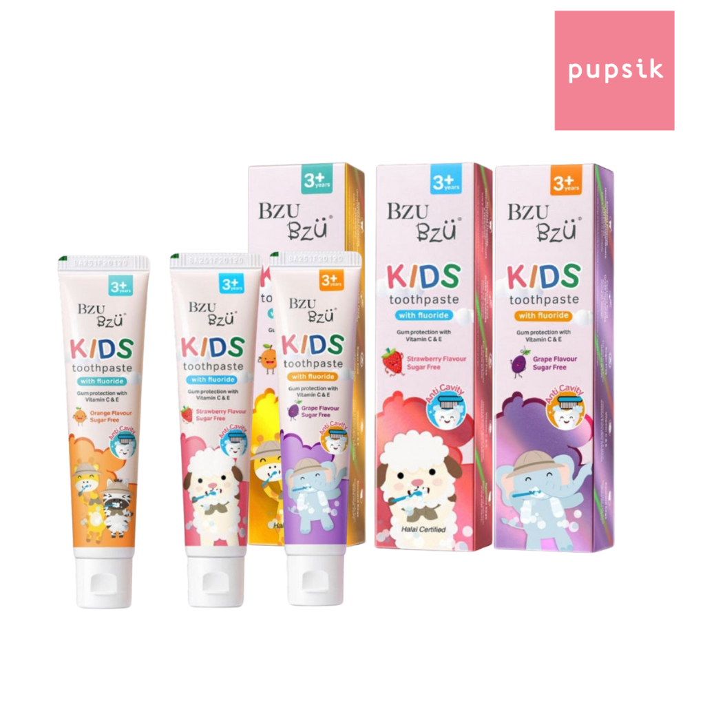 BZU BZU Kids Toothpaste, 50g (3 Flavours) | Shopee Singapore
