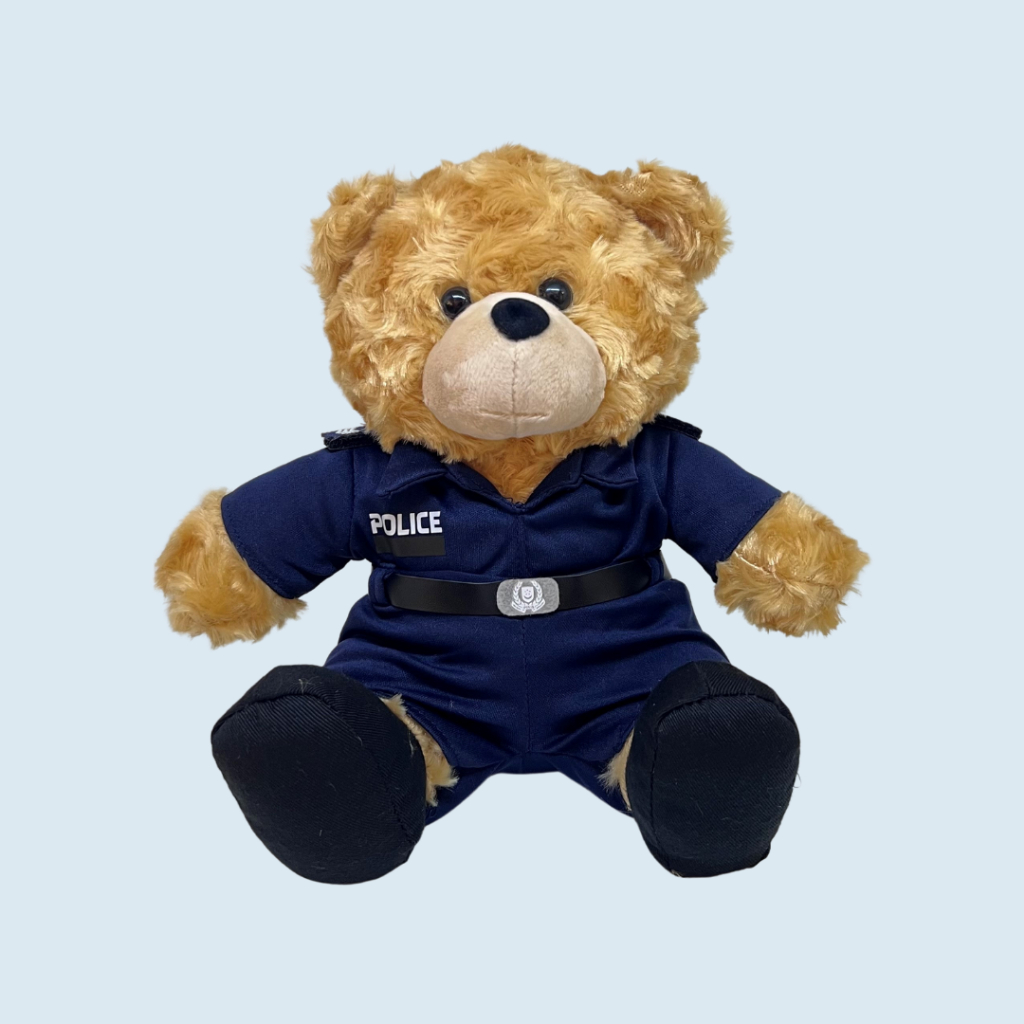 SPF Teddy Bear in Ground Response Force Uniform | Shopee Singapore