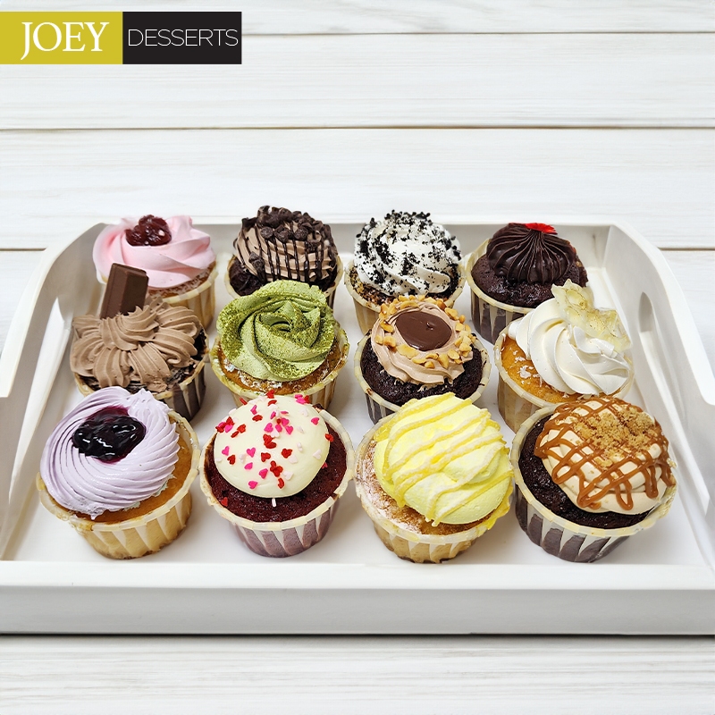 {JOEY Dessert Platter} Assorted Happy Mix Cupcakes | Box of 12s/16s ...