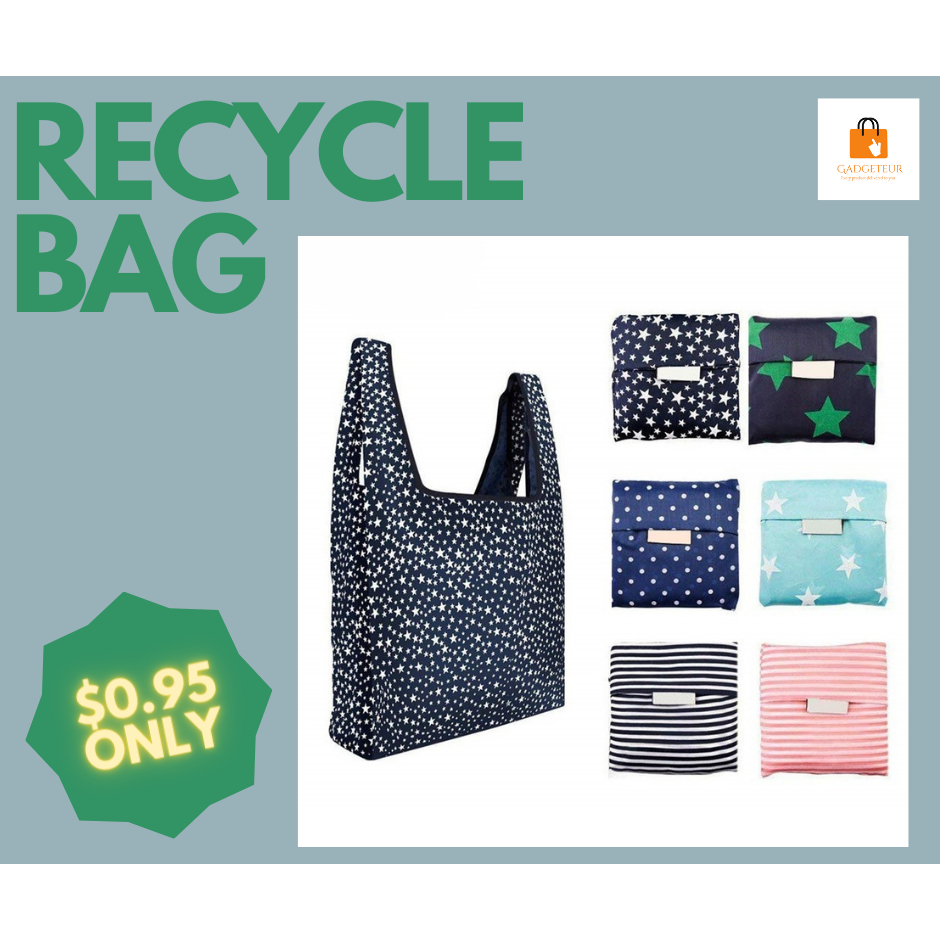 [Gadgeteur] Foldable and Functional Shopping Tote Eco friendly Recycle ...