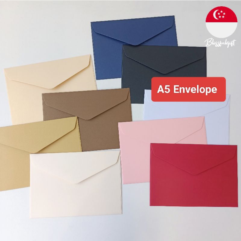 Thick A5 Envelope Wedding Pearlescent Cardstock Paper 250gsm C5 Wedding ...