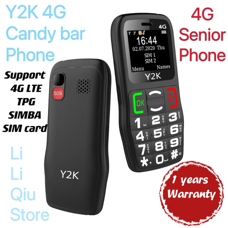 🇸🇬🔥 Y2K 4G candy bar Senior Citizen Phone (Elderly Phone) dual sim 4G LTE network standby ...