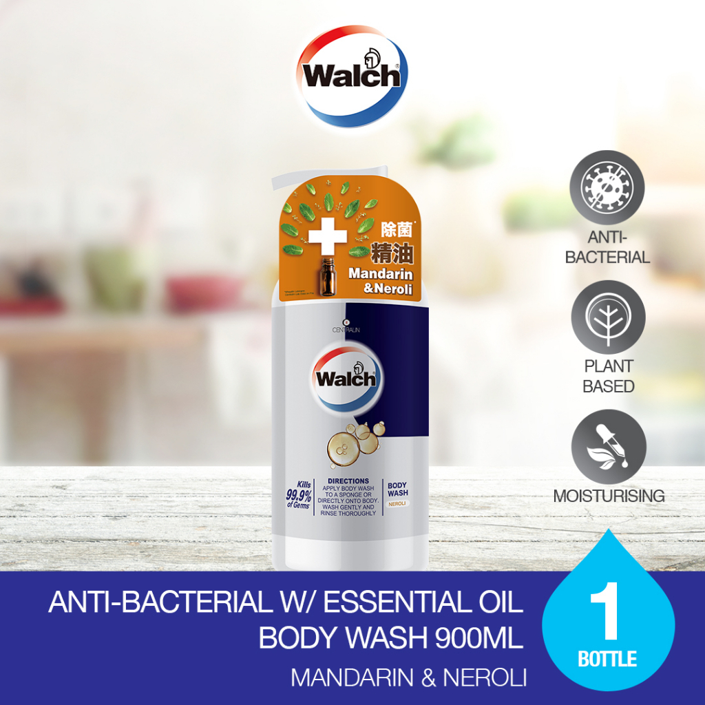 Walch® Anti-bacterial w/ Essential Oil Body Wash 900ml | Shopee Singapore