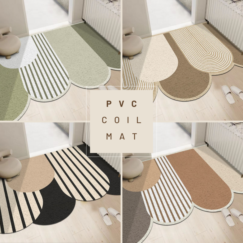 Norelie Nordic PVC Coil Door Mat | Anti Slip BTO HDB Door Mat Gate ...