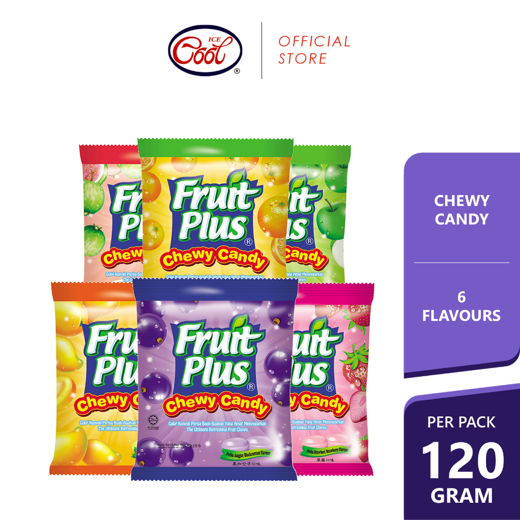 Fruit Plus Chewy Candy 120g [PKT] | Shopee Singapore