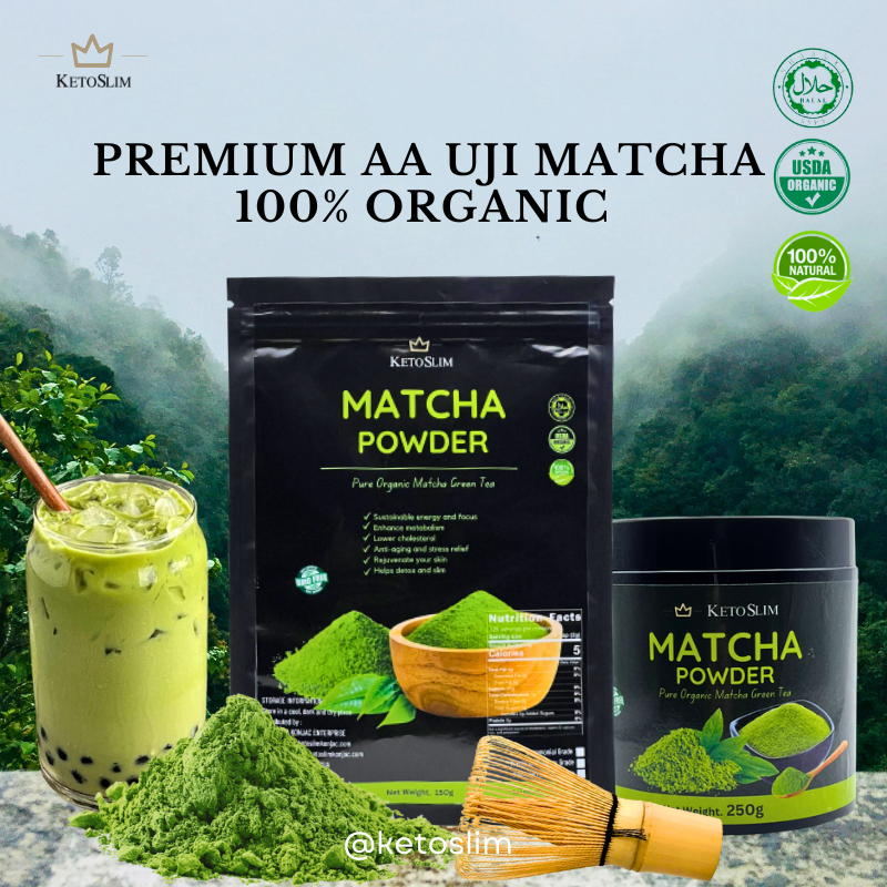 HALAL Organic Japanese Premium AA UJI Matcha Powder の 高级AA宇治烘培/饮用抹茶 ...