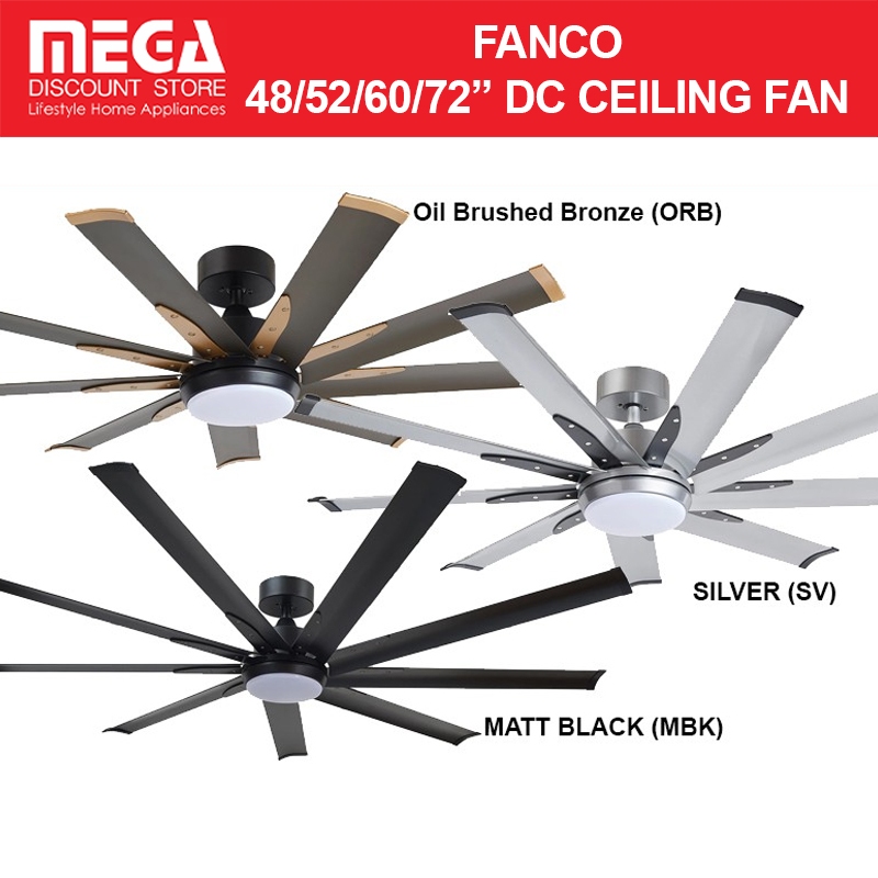 FANCO ELITE | E-LITE 48/52/60/72-INCH DC CEILING FAN | Shopee Singapore