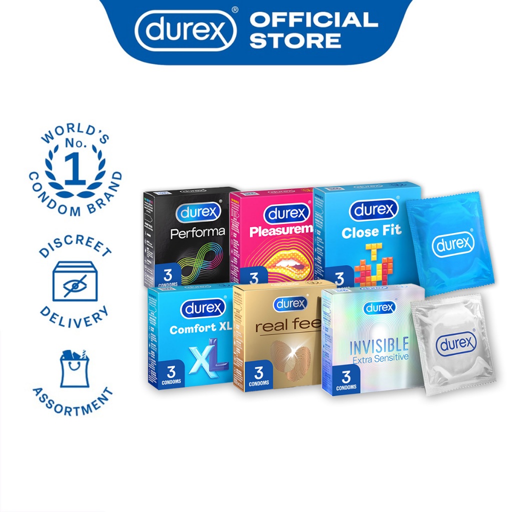 Durex Try It All Bundle - Sensitive, Performa, real feel, pleasuremax ...