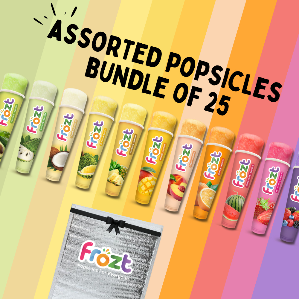 Assorted Popsicles Bundle of 25 - Real Fruit, Lower Sugar & Guilt-Free ...