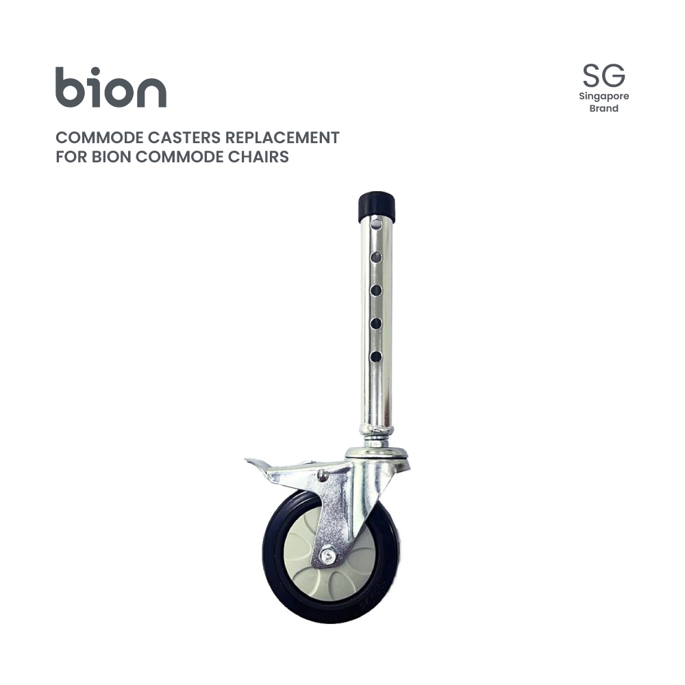Bion Commode Chair Castor only for replacement | Spare Wheel for ...