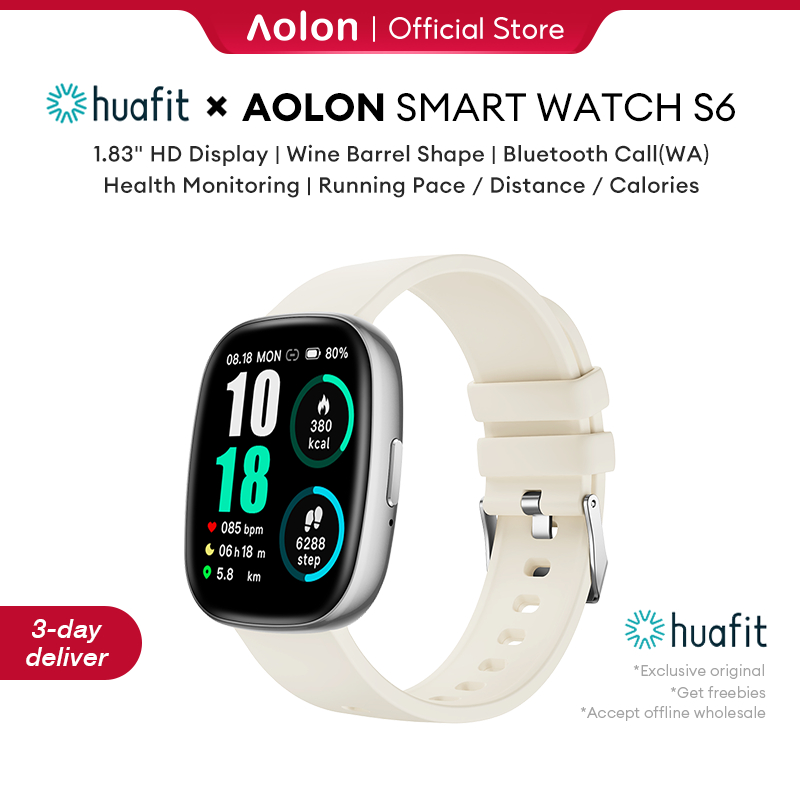 Aolon x Huafit S6 Smart Watch WA Bluetooth Call Sport Modes Sleep ...