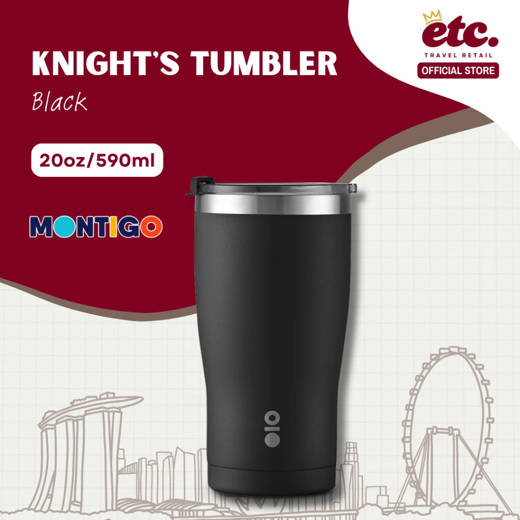 Montigo Knight's Tumbler - Black (20oz/590ml) | Shopee Singapore