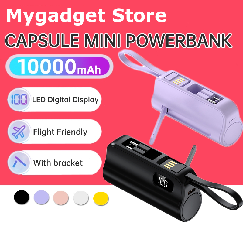 [FREE gift] MINI power bank 10000mAh With Type c & iphone Convert ...