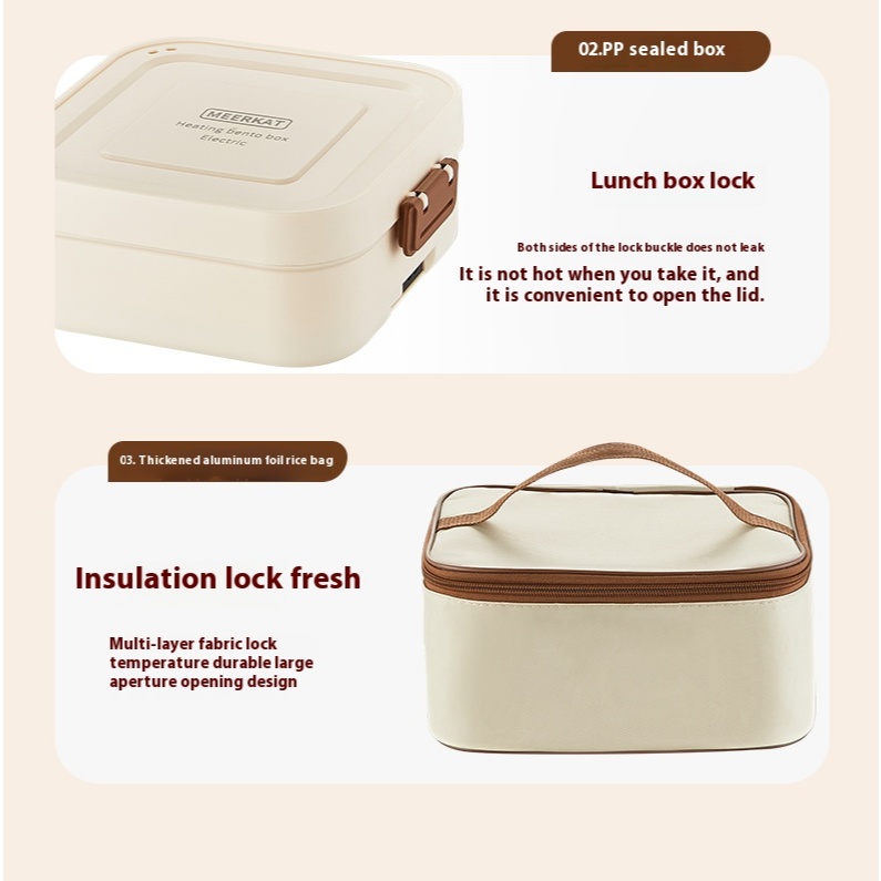 [SG Plug]Portable Electric Lunch Box Thermal lunch box Thermostatic ...