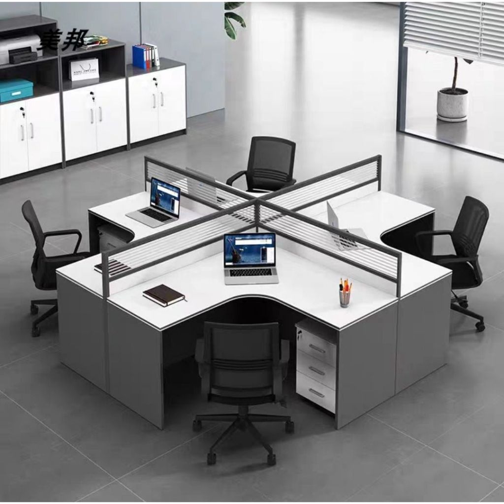 B111 Executive Workstation with High Partition with/without Pedestal ...
