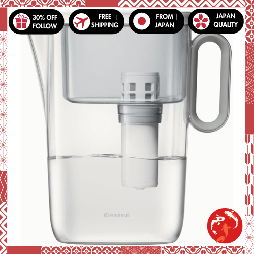 【Direct From Japan】Cleansui pot type water purifier, 1 cartridge in total [Main unit CP508-GR ...