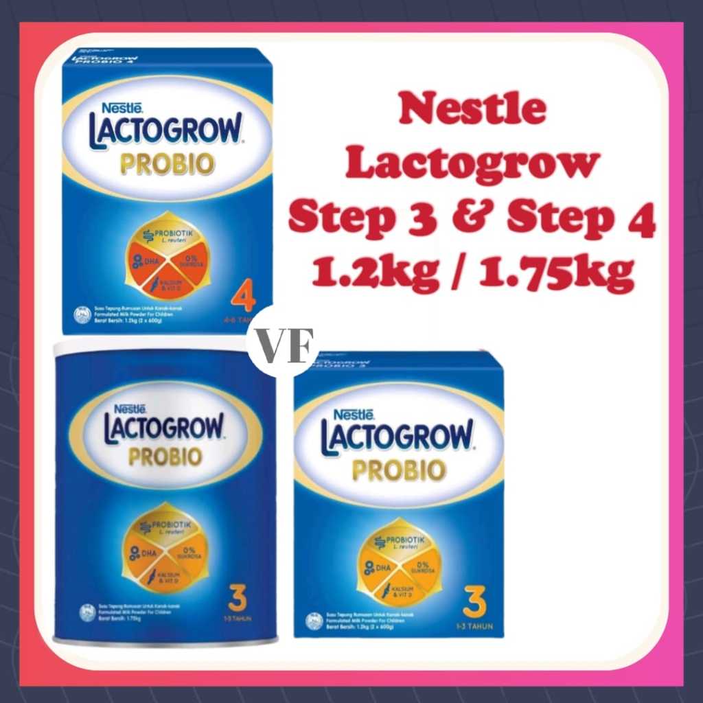Nestle Lactogrow Probio Step 3 & Step 4 1.2kg Refill & 1.75kg Tin | Shopee Singapore