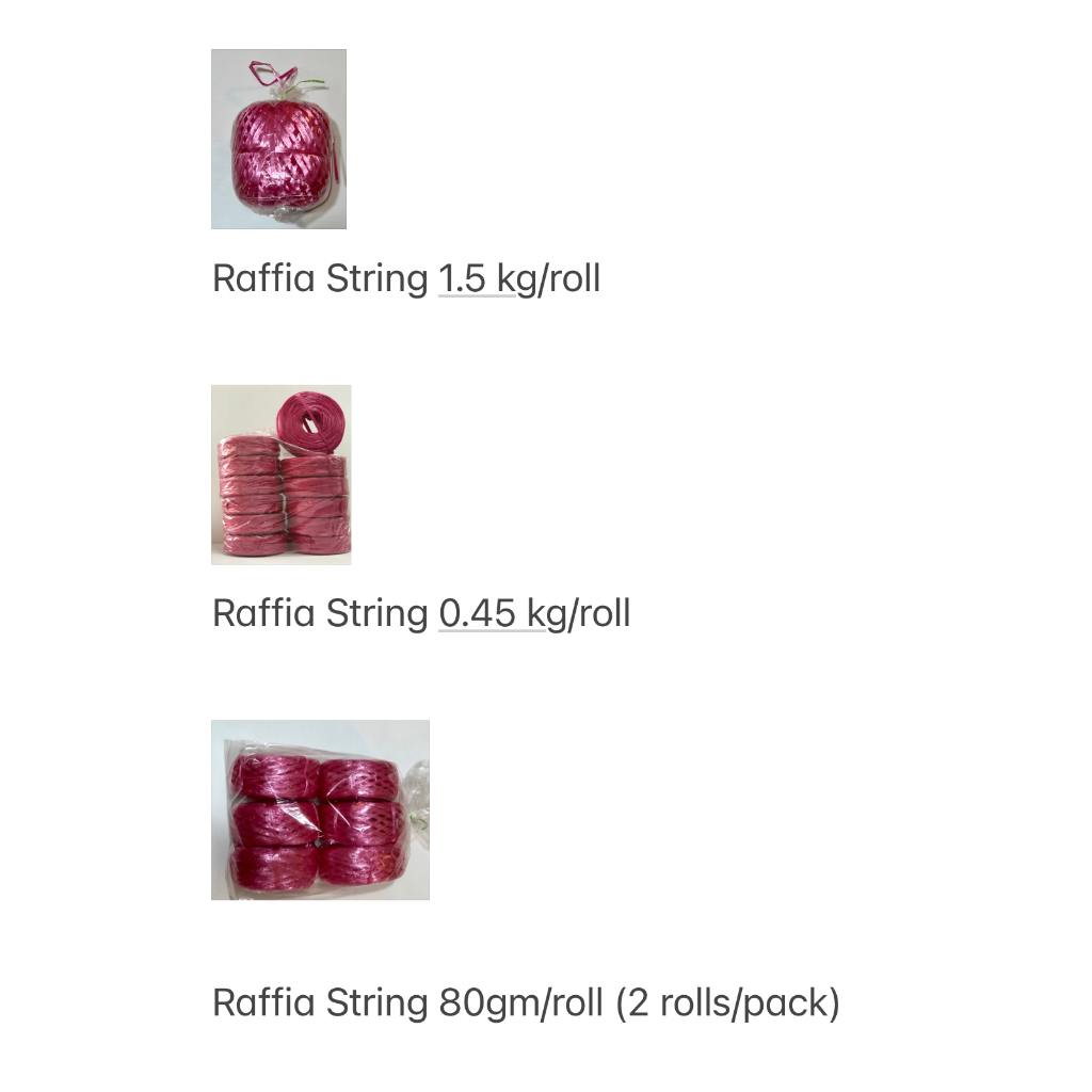 [SG Local Seller] Raffia Strings (Red Colour) | Shopee Singapore