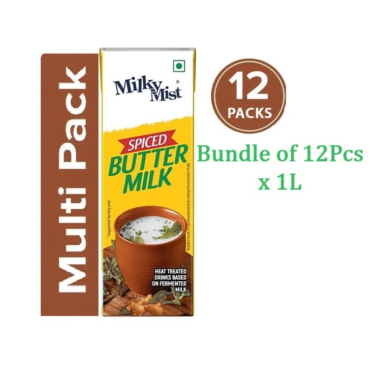 Milky Mist Spiced Butter Milk, ( Carton ) 12 Pcs x 1L | Shopee Singapore