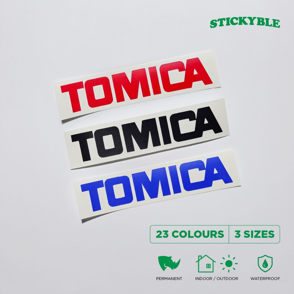 Tomica Vinyl Decal Sticker - For Cars, Motorcycles, Bicycles ...