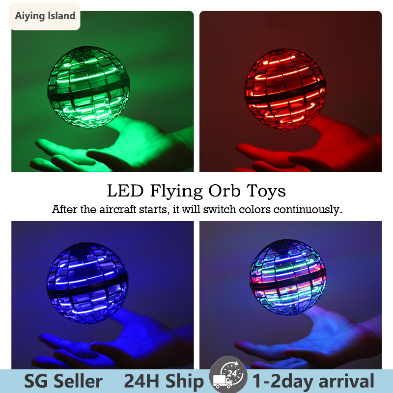 【SG】Flynova Pro LED 360 UFO Boomerang Spinner Fidget Fly Toys Bola ...