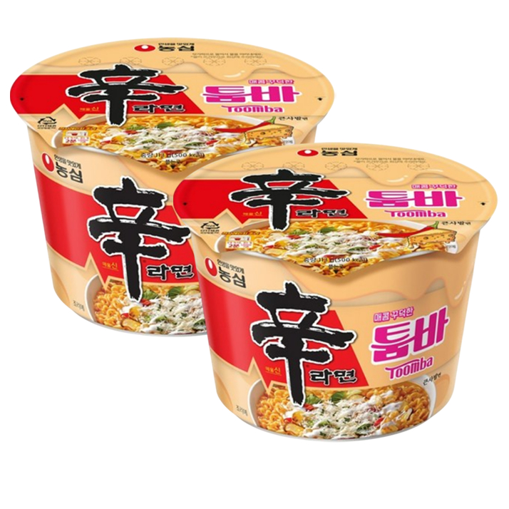 Nongshim Shin Ramyun Toomba Cup Ramen, Spicy, Creamy, Addictive Korean ...