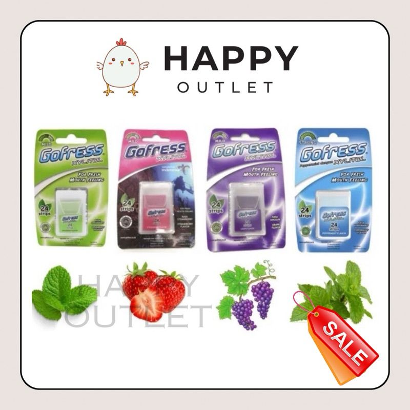 GoFress Breath Strips Kills Bad Breath Germs (24 strips/pack) | Shopee ...