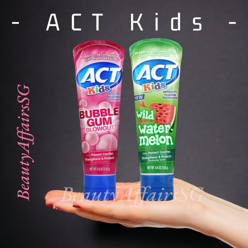 ⚜️ ACT Kids ⚜️ AntiCavity Fluoride Toothpaste 130g | Shopee Singapore