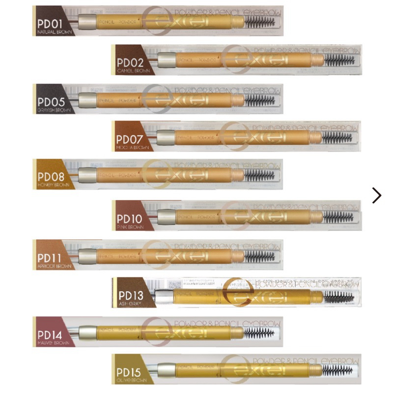 EXCEL Powder & Pencil Eyebrow 3 in 1 | Shopee Singapore