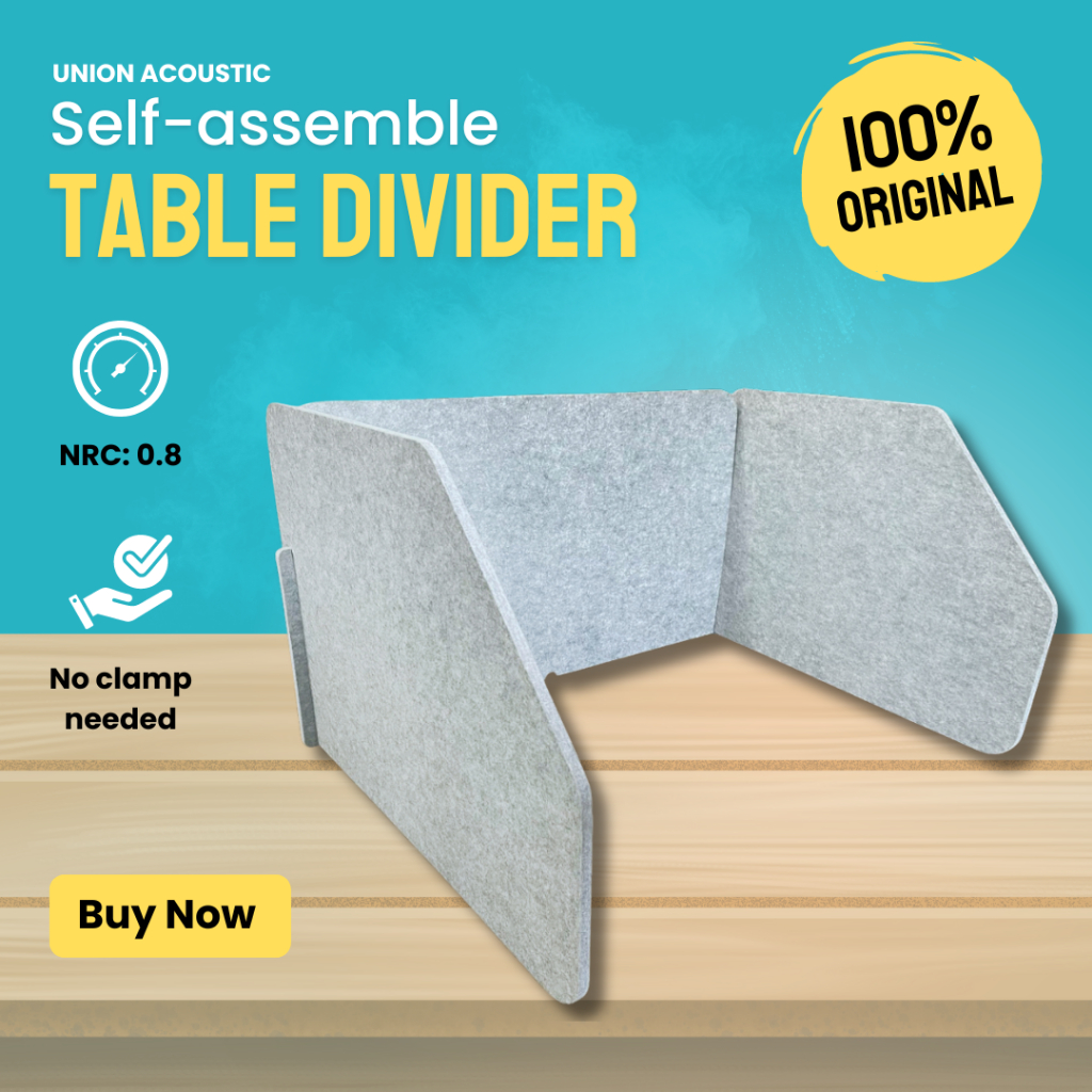 UNION ACOUSTIC SG ️🎶 Privacy Office Desktop Baffle Table Divider ...